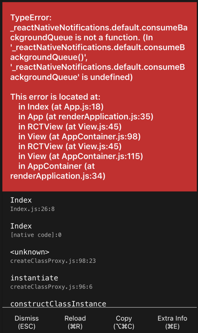 consumeBackgroundQueue is not a function · Issue #362 · wix/react-native-notifications · GitHub