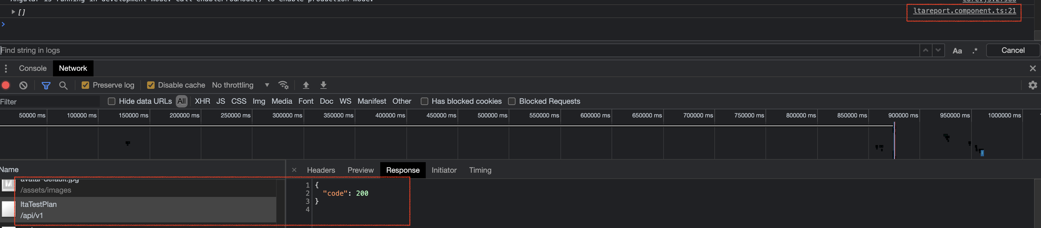 subscribe get error when http json response contains 'code' field ...