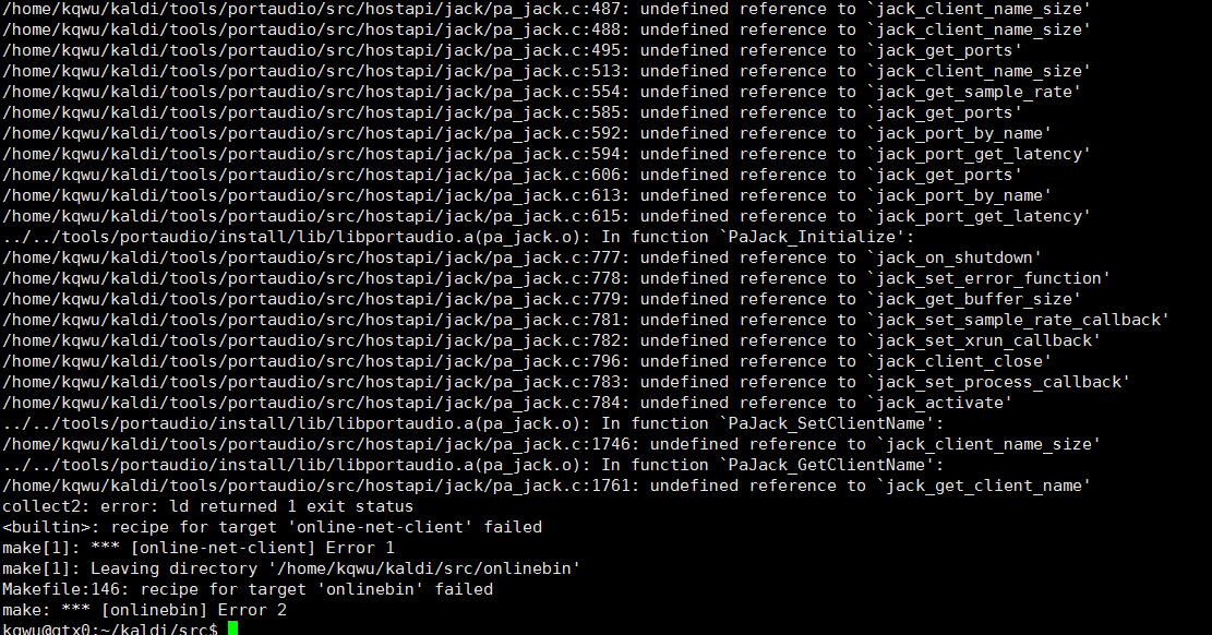 : recipe for target 'online-net-client' failed · Issue #2839 · kaldi ...