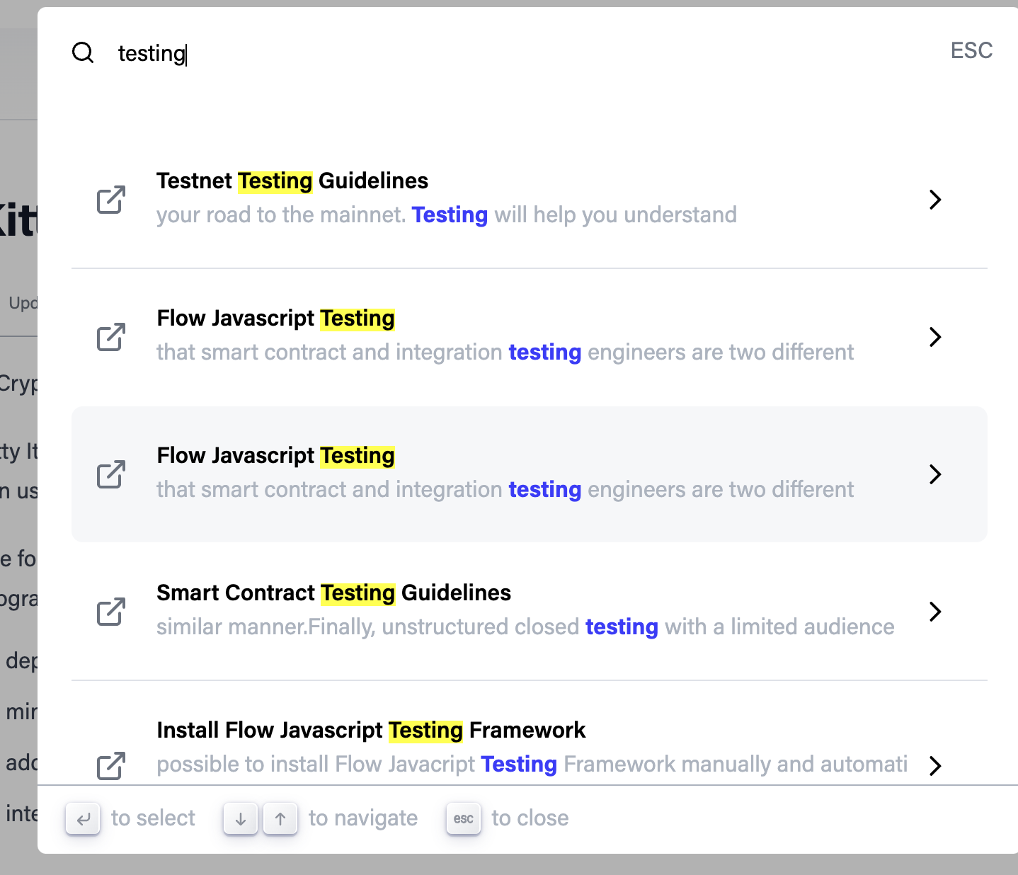 Search Results Improvment · Issue #462 · onflow/developer-portal · GitHub