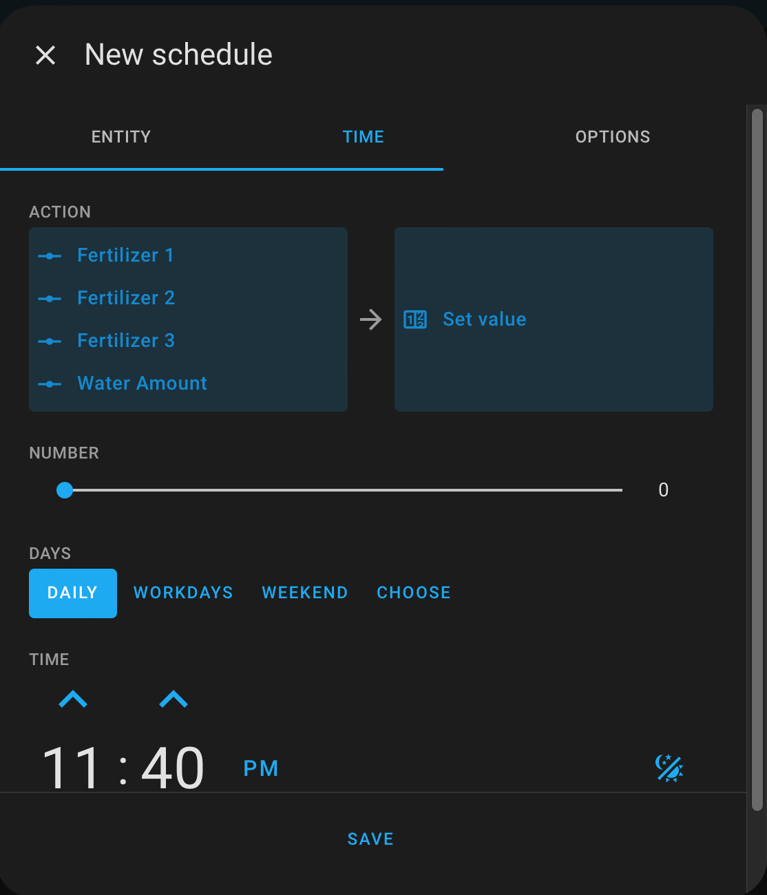 Different Values for a Group of Entities · Issue #733 · nielsfaber/scheduler-card · GitHub