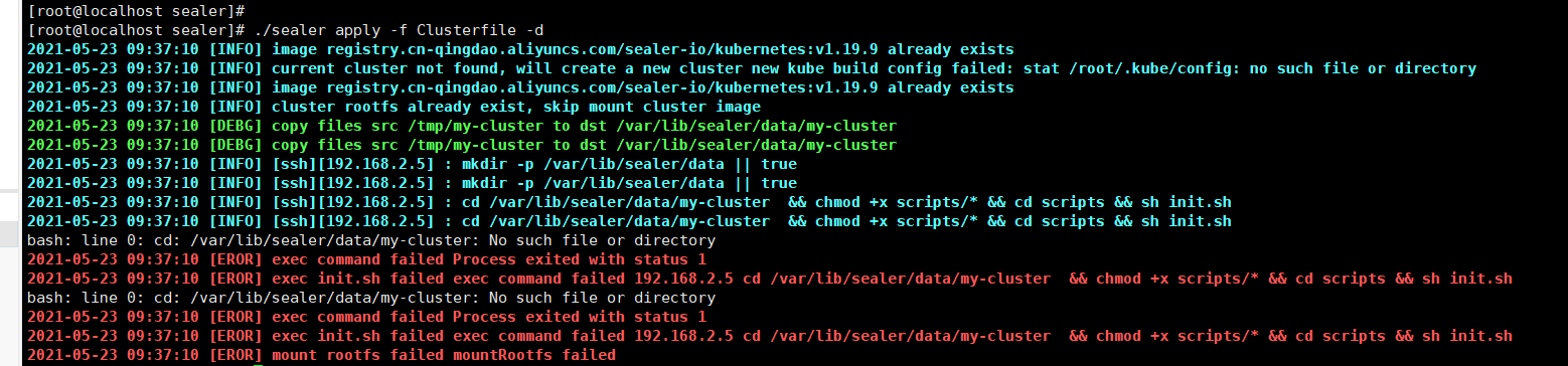 Install failure · Issue #149 · sealerio/sealer · GitHub
