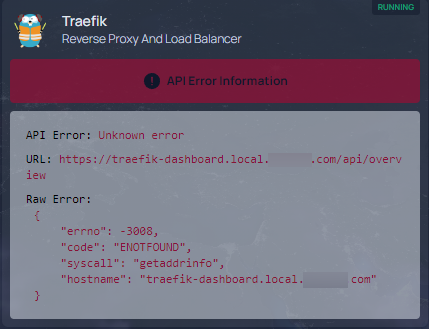 Traefik Widget API Error: DEPTH_ZERO_SELF_SIGNED_CERT · gethomepage homepage · Discussion #1408 ...