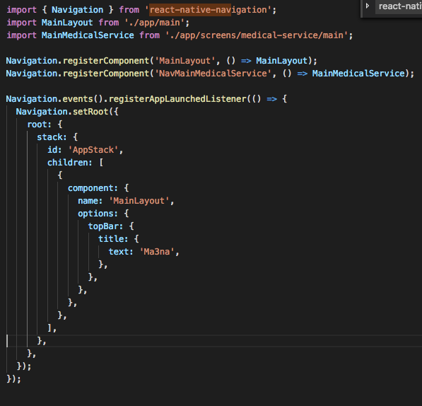 [V2] Navigation.push is crashing my application · Issue #3408 · wix/react-native-navigation · GitHub