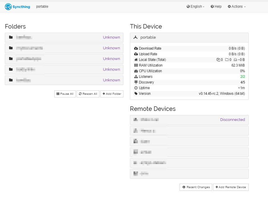 SyncTrazor 1.1.18; Syncthing 0.14.45-rc2; failure to sync with Syncthing 0.14.44 and earlier ...