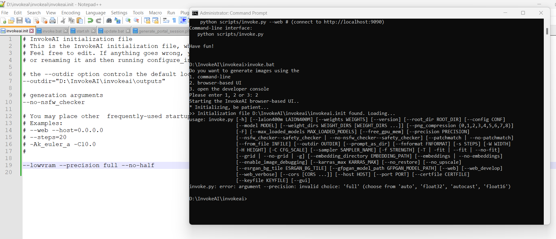 [bug]: InvokeAI 2.2.5 localhost server not connecting 'This site can’t be reached' on Windows ...