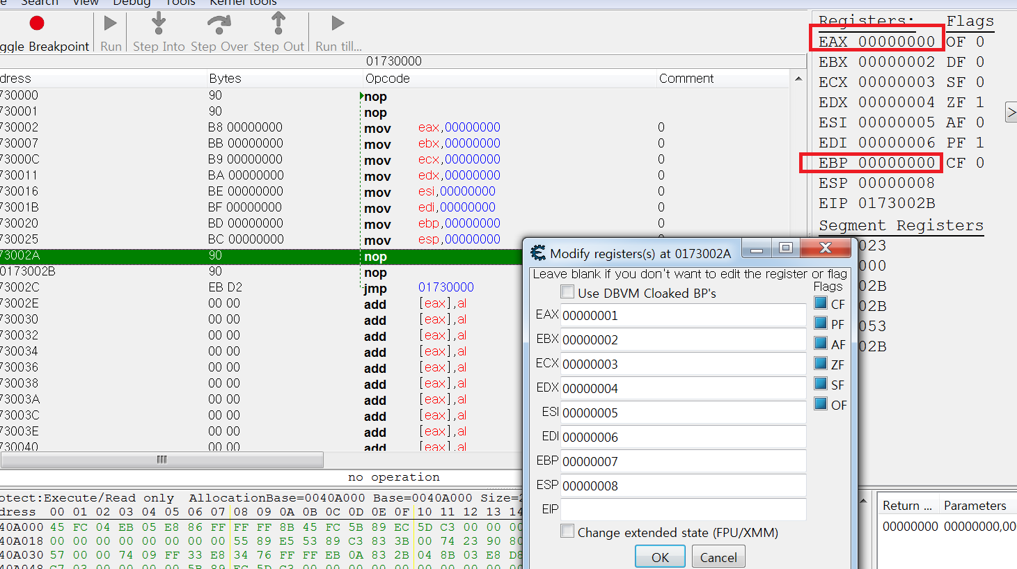 dbvm bp eax,rax change register error · Issue #1532 · cheat-engine/cheat-engine · GitHub