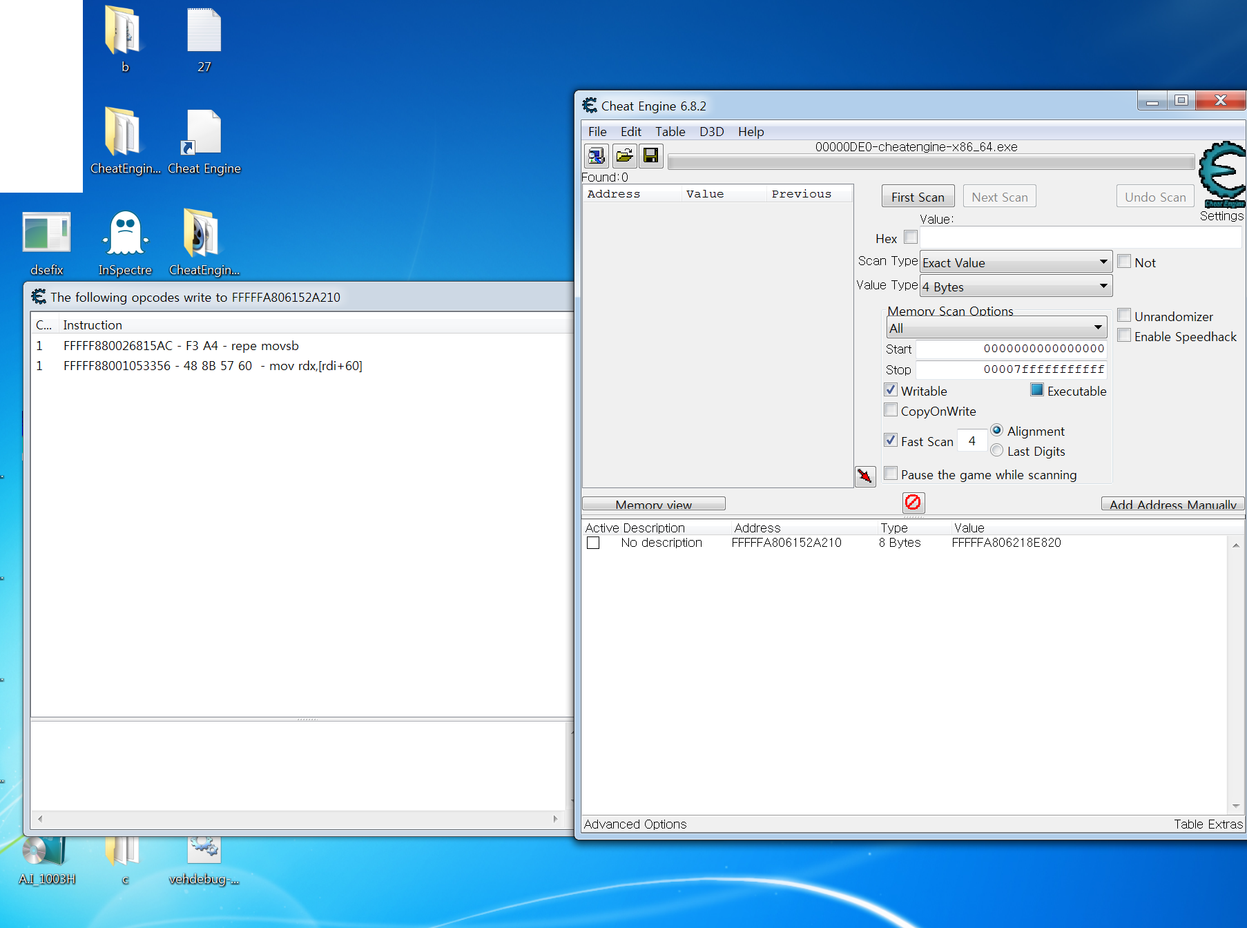 Dbvm Find What Access Kernel Address · Issue 543 · Cheat Enginecheat Engine · Github 