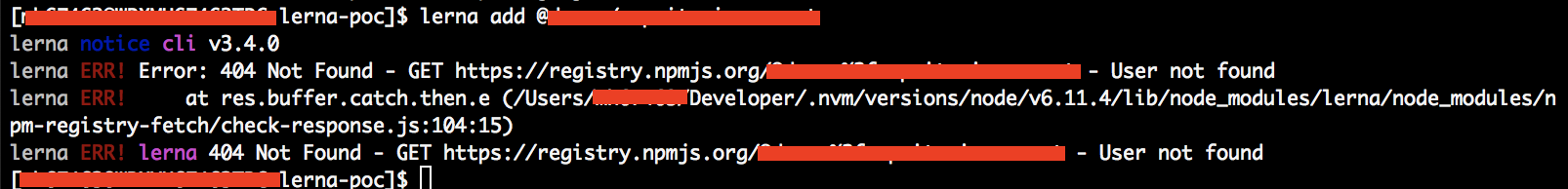 Lerna Add Is Not Reading Npmrc In Home Folder Or Project Root · Issue 1697 · Lernalerna · Github
