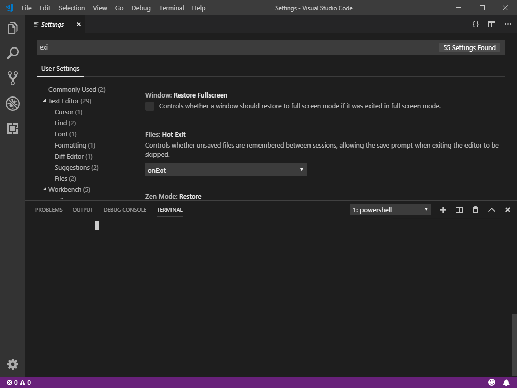 Terminal doesn't prompt any thing · Issue #66851 · microsoft/vscode ...