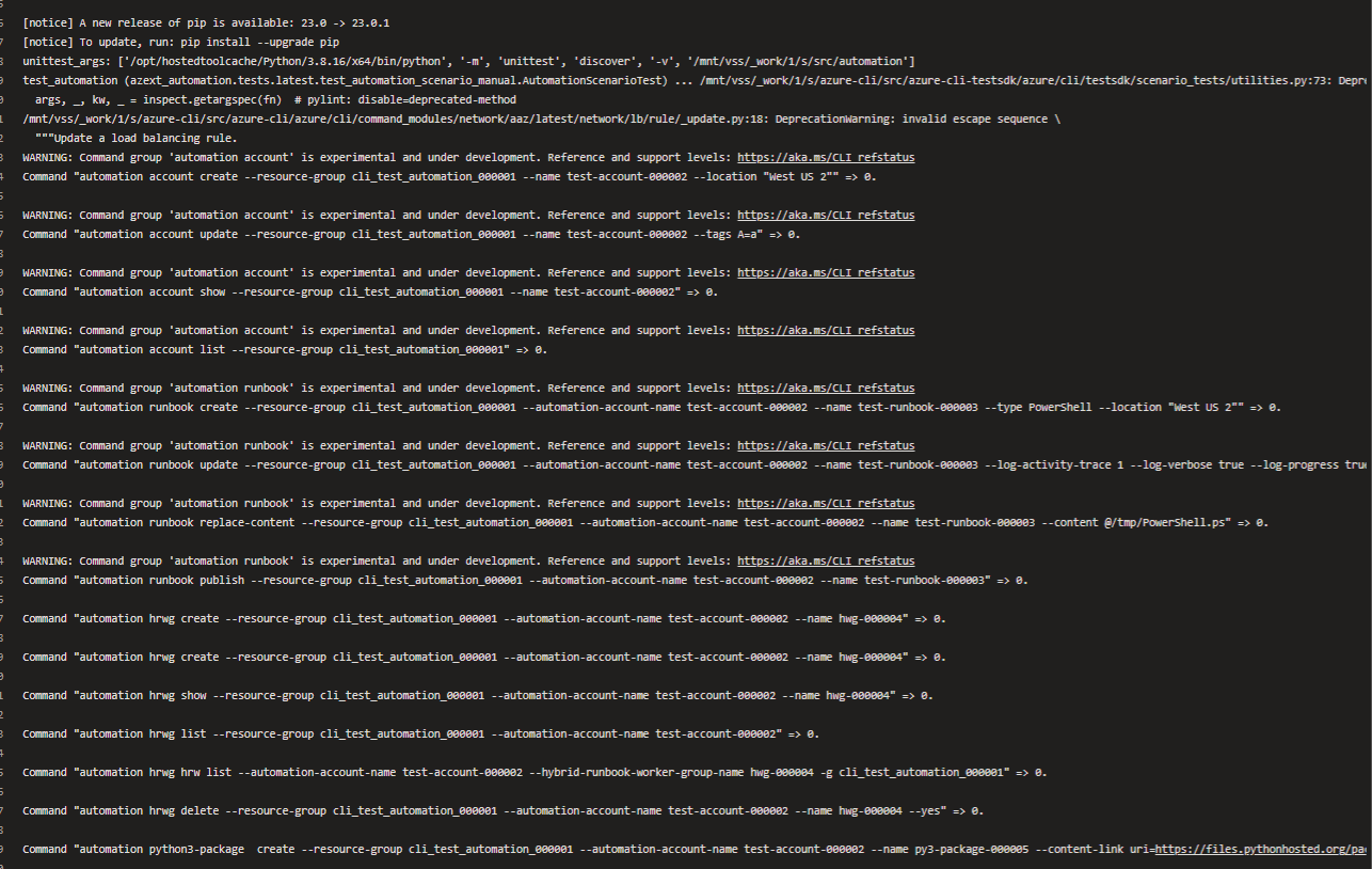 {CI} Optimize the extension test: Use `azdev test` for testing ...