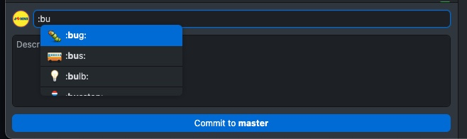 Commit message emoji selection with arrow keys broke · Issue #16063 ...