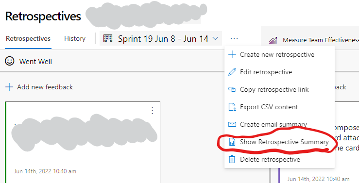 How can I see results for "Measure Team Effectiveness" in ...