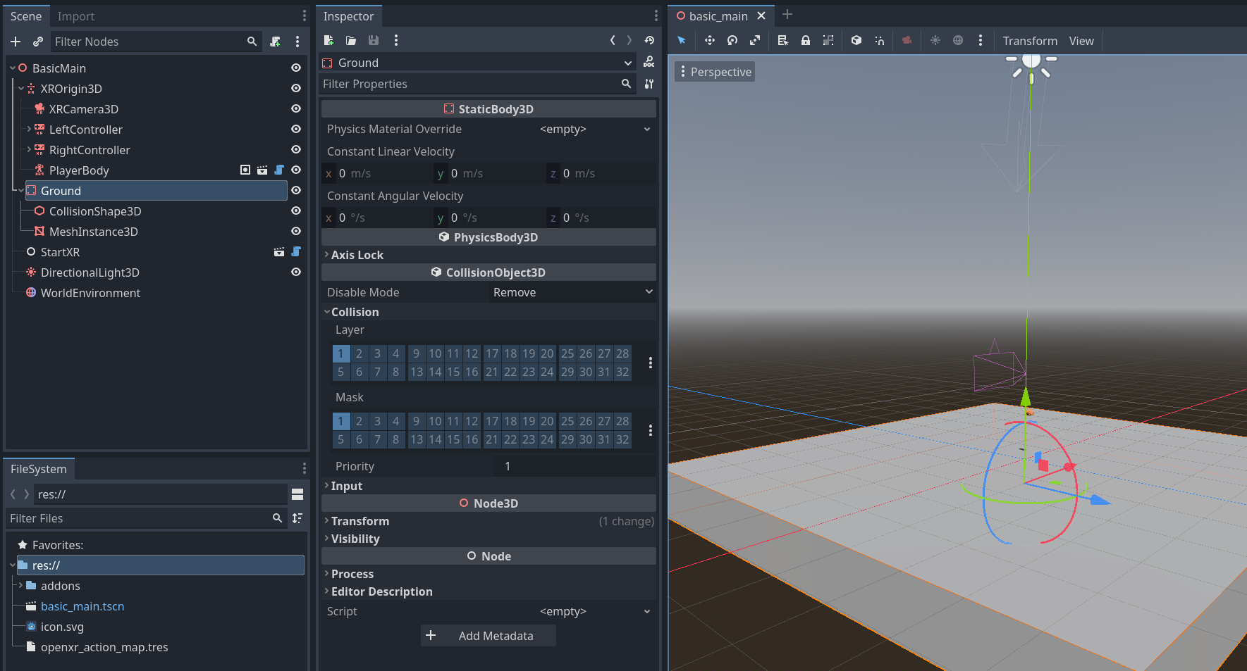 4.0.stable playerbody falls through floor · Issue #413 · GodotVR/godot-xr-tools · GitHub