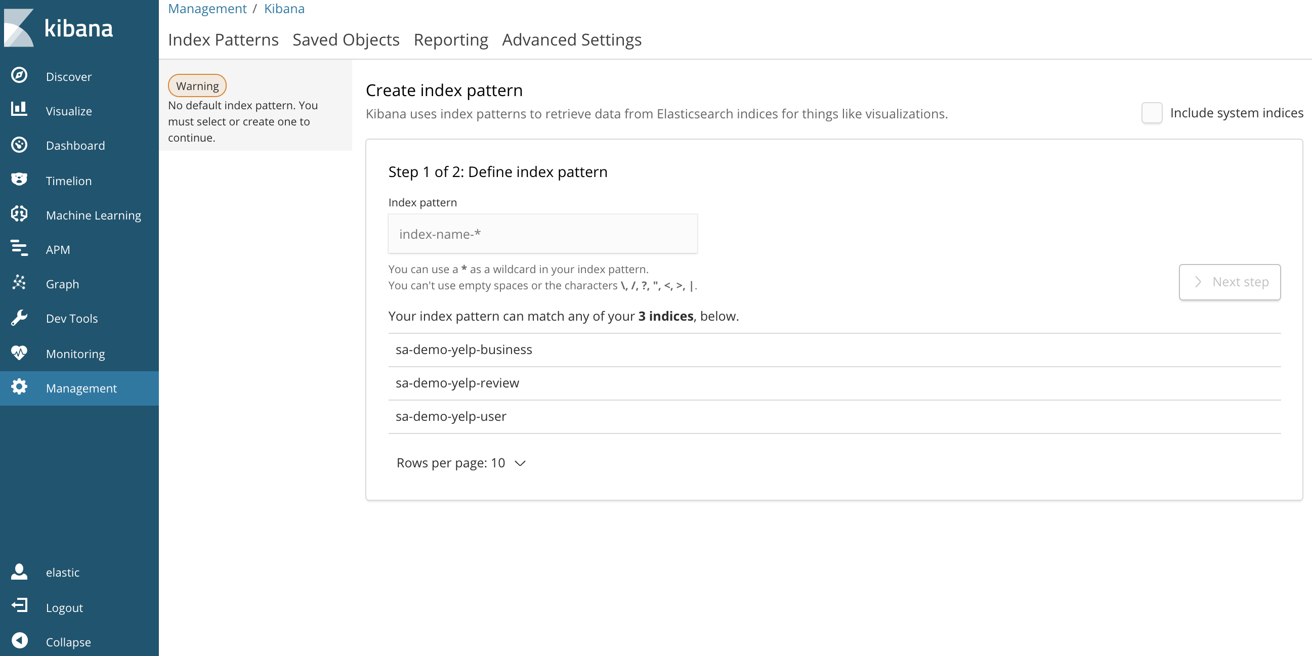 Make Index Pattern List Selectable · Issue 16959 · Elastickibana · Github