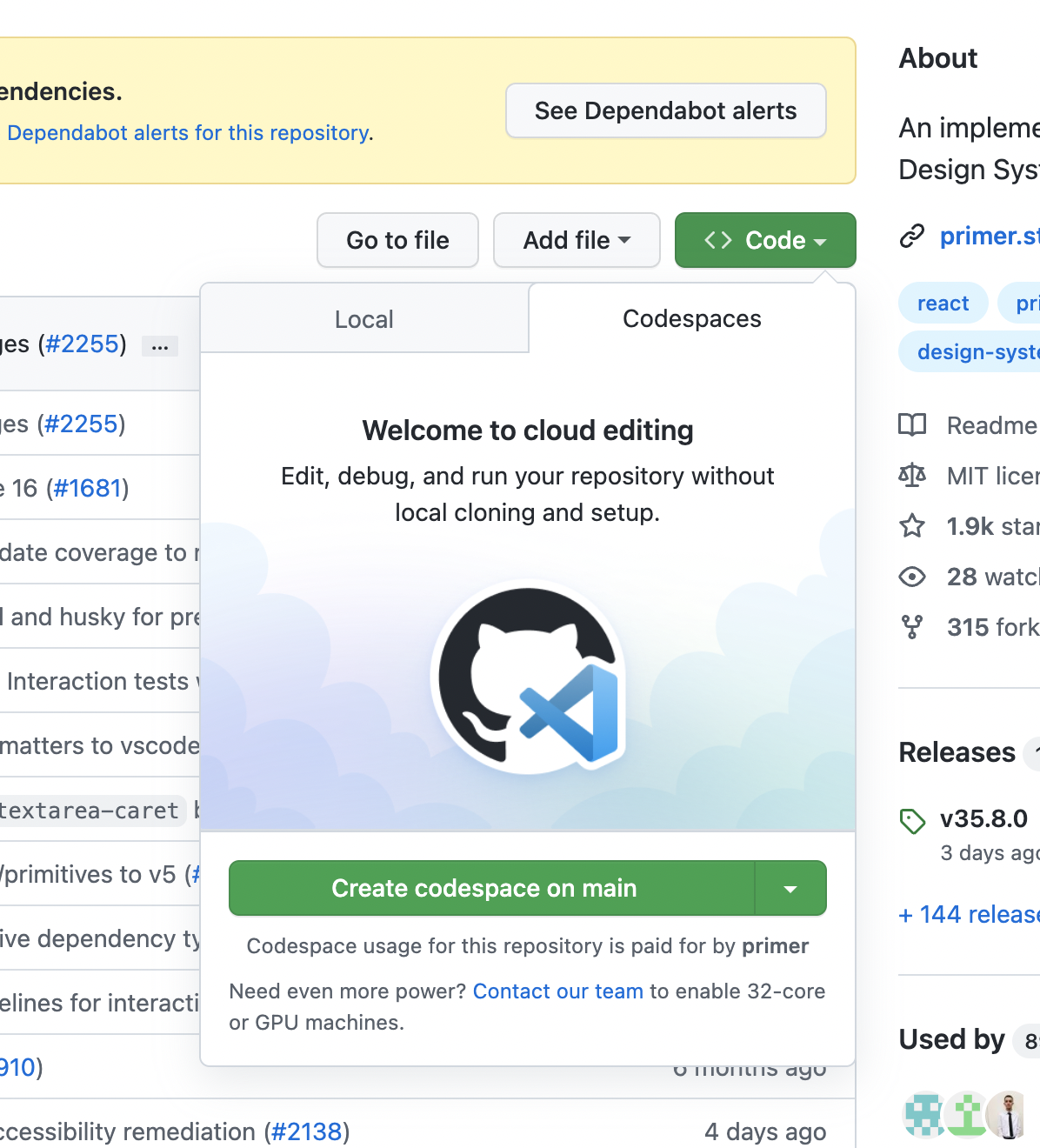 ActionMenu: Page scrolls when moving focus to first item · Issue #2250 · primer/react · GitHub