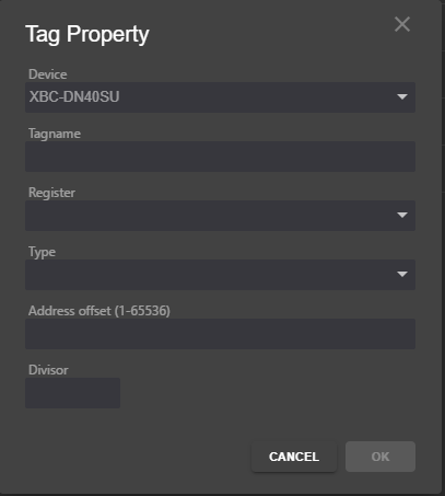 [Suggestion] 'add' button on 'Tag Selection' · Issue #466 · frangoteam/FUXA · GitHub