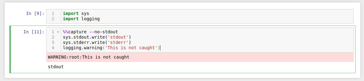 Logging module not captured by %%capture · Issue #11214 · ipython/ipython · GitHub