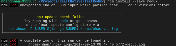 Error install redux on Ubuntu 16.04? · Issue #2609 · reduxjs/redux · GitHub