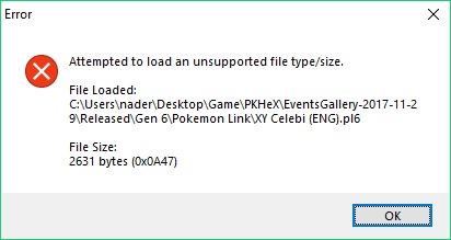 pl6 issue in the Events Gallery - 2017-11-29 Release for celebi · Issue #1734 · kwsch/PKHeX · GitHub