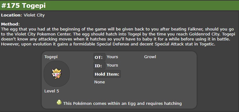 Gift Egg from HGSS Legality Check · Issue #1766 · kwsch/PKHeX · GitHub