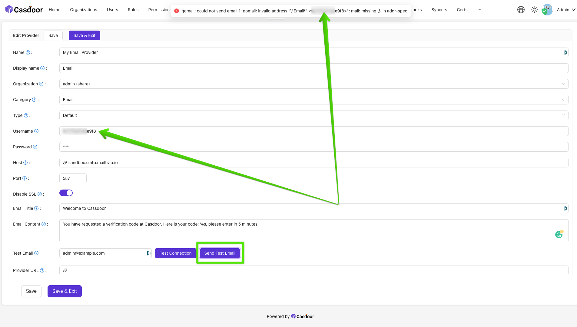 Email provider expects '@' in the provider Username field · Issue #1516 · casdoor/casdoor · GitHub
