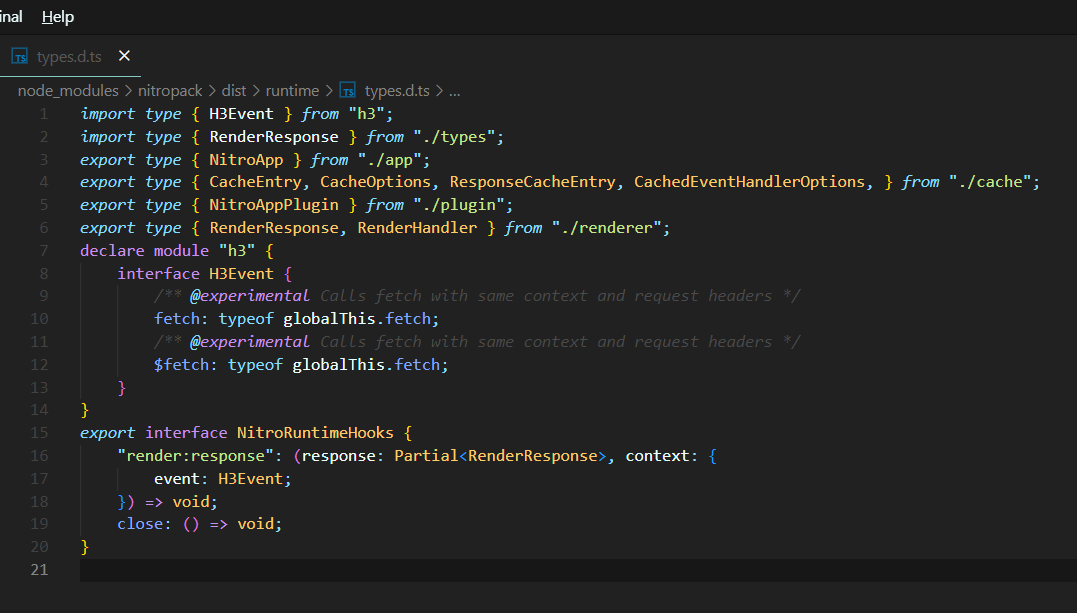 correct typings missing for `defineNitroPlugin` inside `server/plugins` · Issue #15088 · nuxt ...
