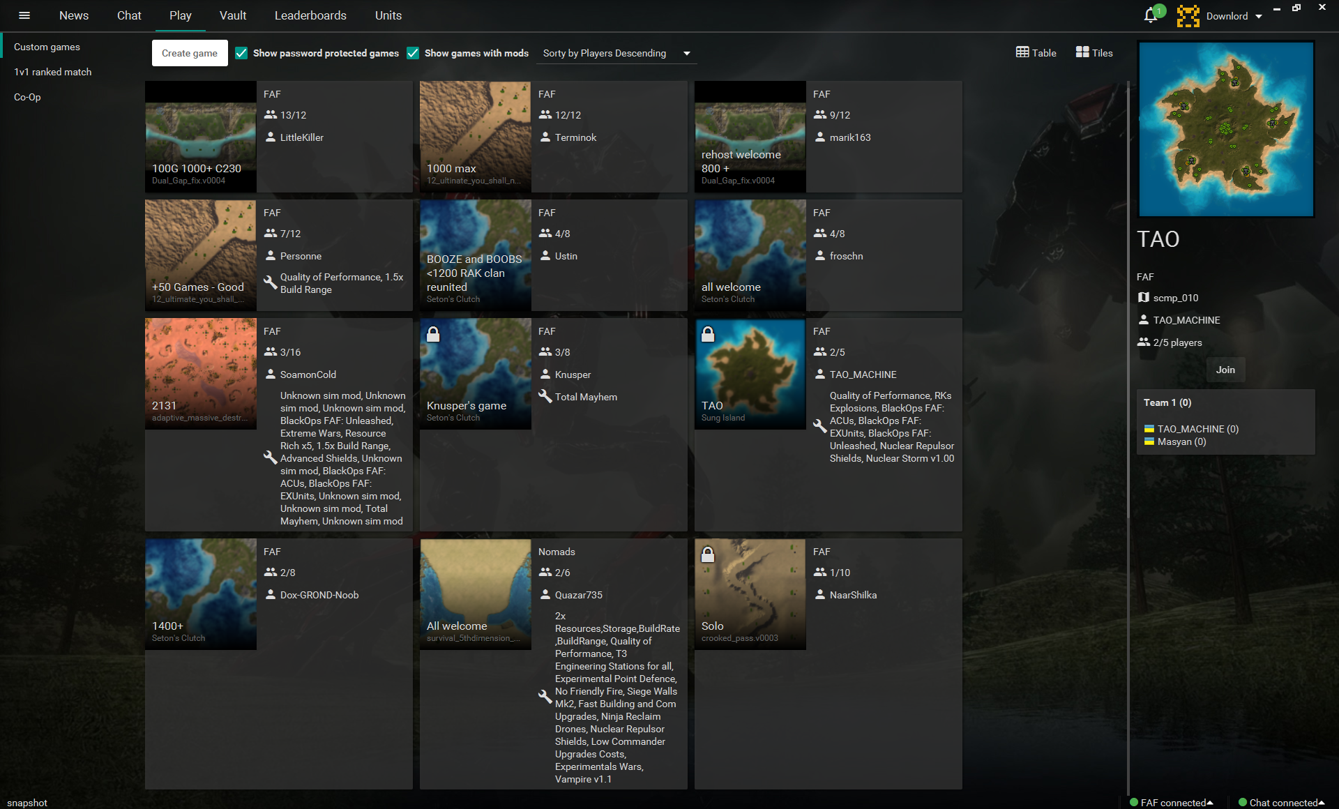 Don't display all mods in tile view · Issue #1054 · FAForever/downlords ...