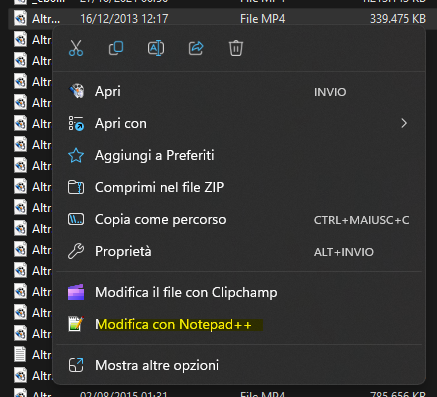 [Win11] Edit With Notepad++ shown with video files · Issue #48 · notepad-plus-plus/nppShell · GitHub