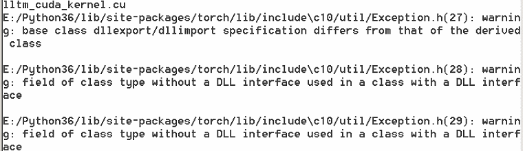 warning: field of class type without a DLL interface used in a class ...