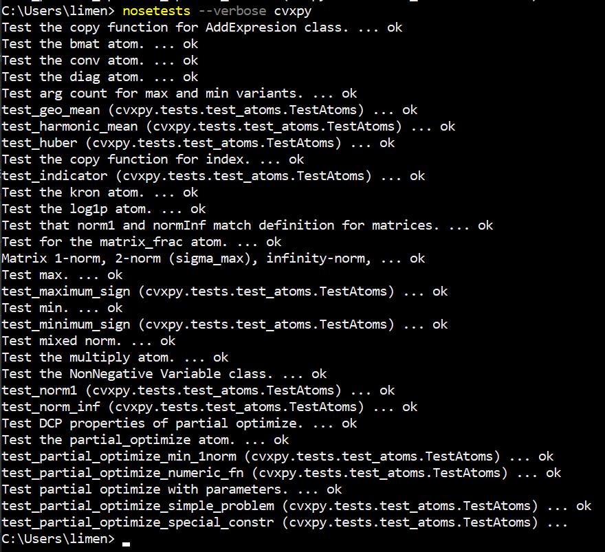 nose test no final result · Issue #896 · cvxpy/cvxpy · GitHub