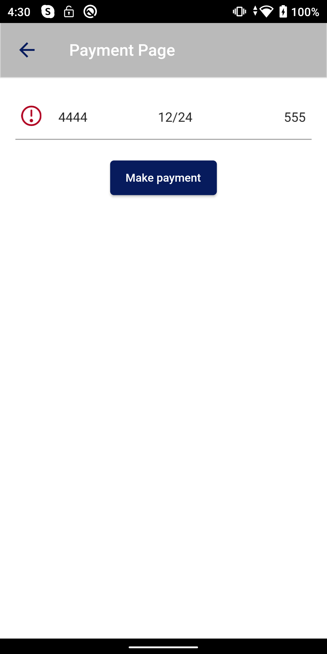 Throw Card details not complete not work on both ios and android · Issue #1117 · flutter-stripe ...