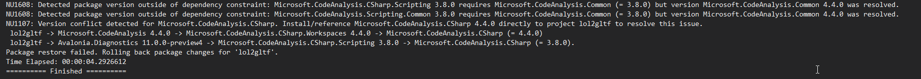 Avalonia.diagnostics & Microsoft.CodeAnalysis version clash · Issue ...