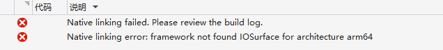 Native linking error: framework not found IOSurface for architecture arm64 · Issue #1019 ...