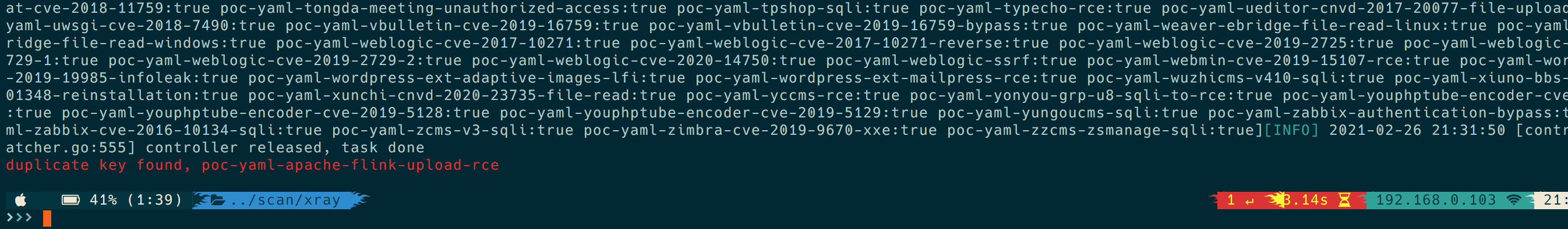 加载本地的poc 报错 · Issue #1094 · chaitin/xray · GitHub