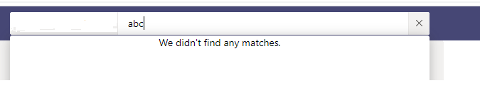 Search extension gives "We didn't find any matches" message, when I ...