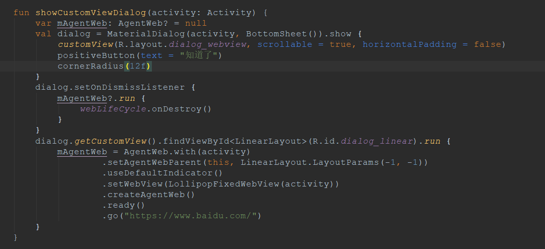 将AgentWeb封装到 Bottom Sheet中加载网页，网页加载不出来 · Issue #657 · Justson/AgentWeb · GitHub