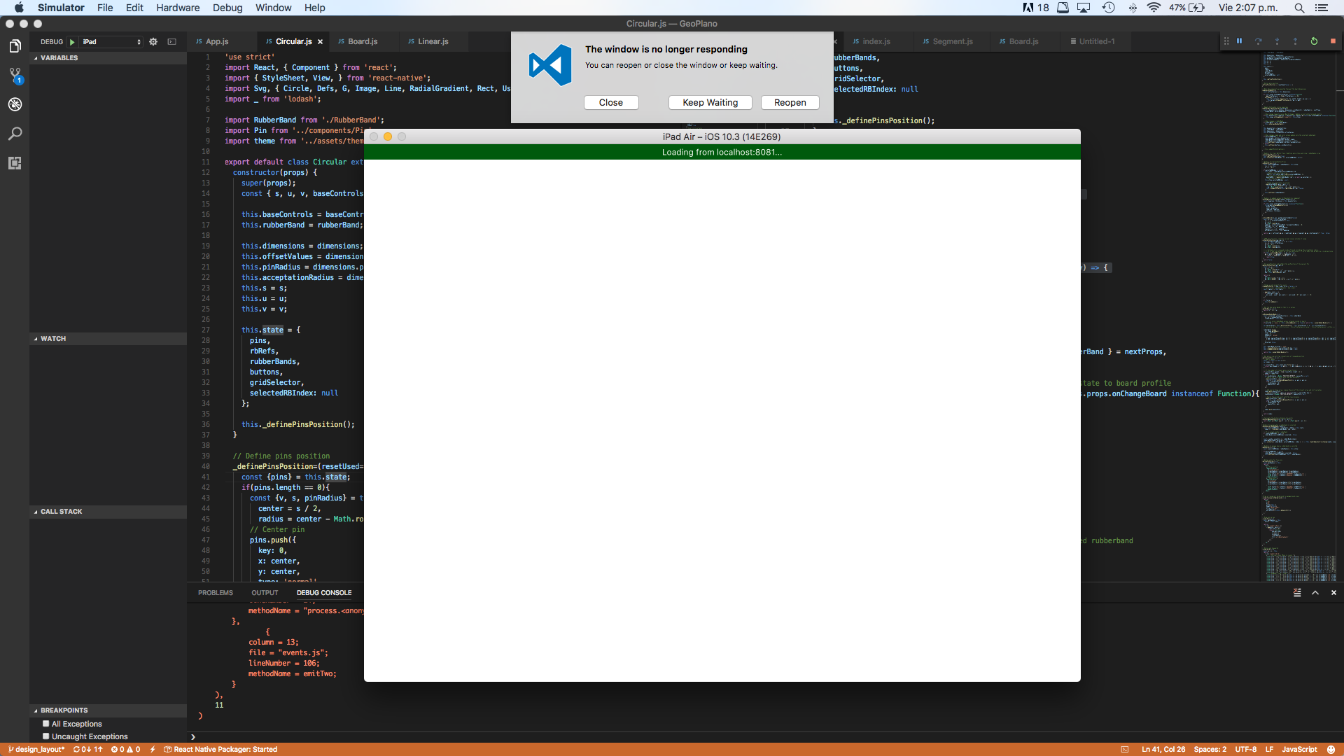 VSCode 1.13.0 debug error · Issue #28302 · microsoft/vscode · GitHub