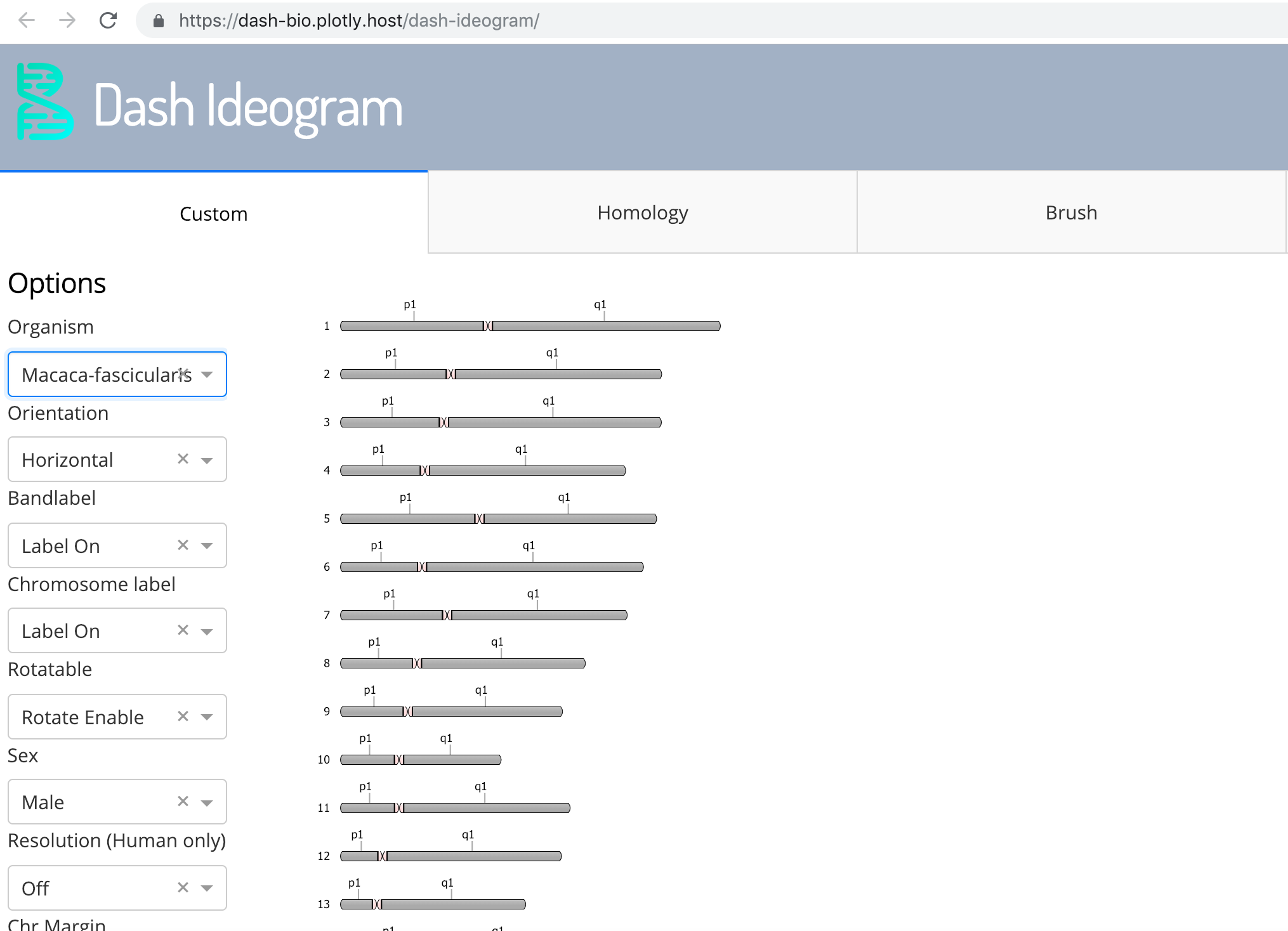 Ideogram Restyle Sidebar · Issue 162 · Plotly Dash Bio · Github