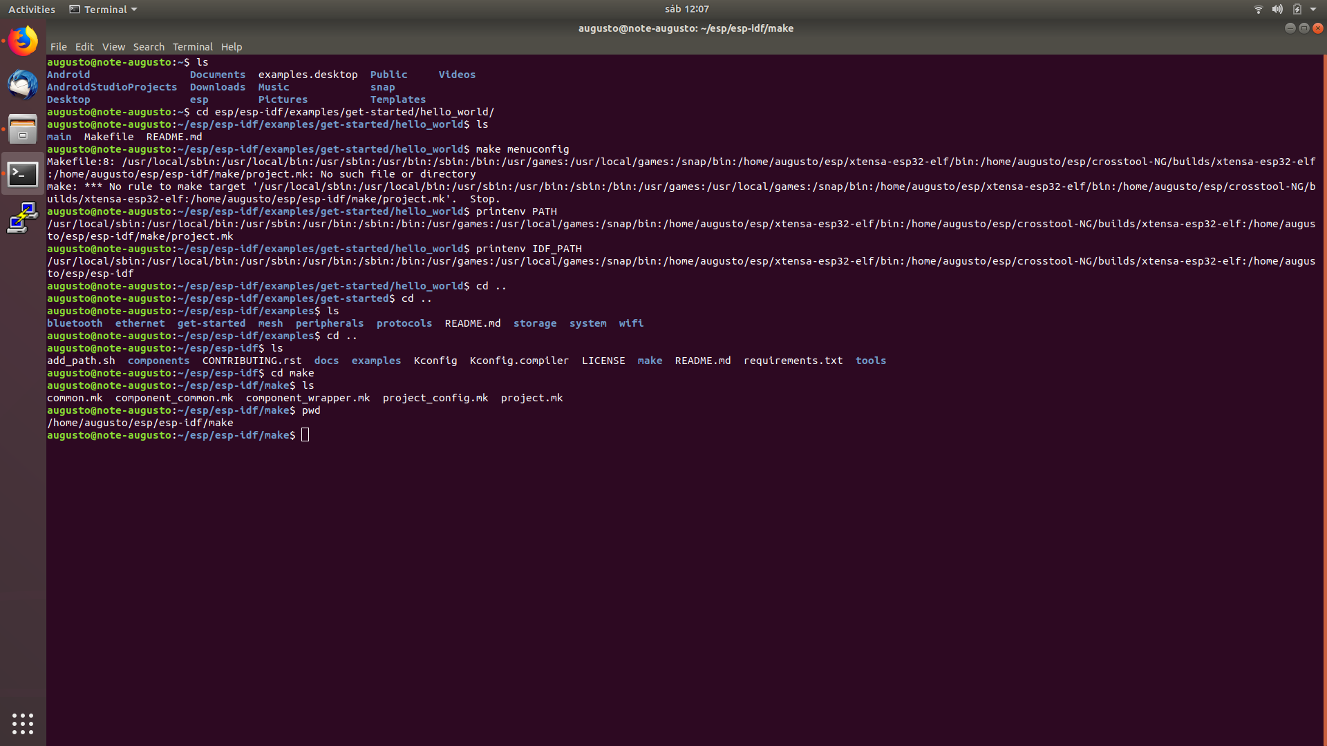 Make menuconfig not works on Ubuntu · Issue #2356 · espressif/esp-idf ...