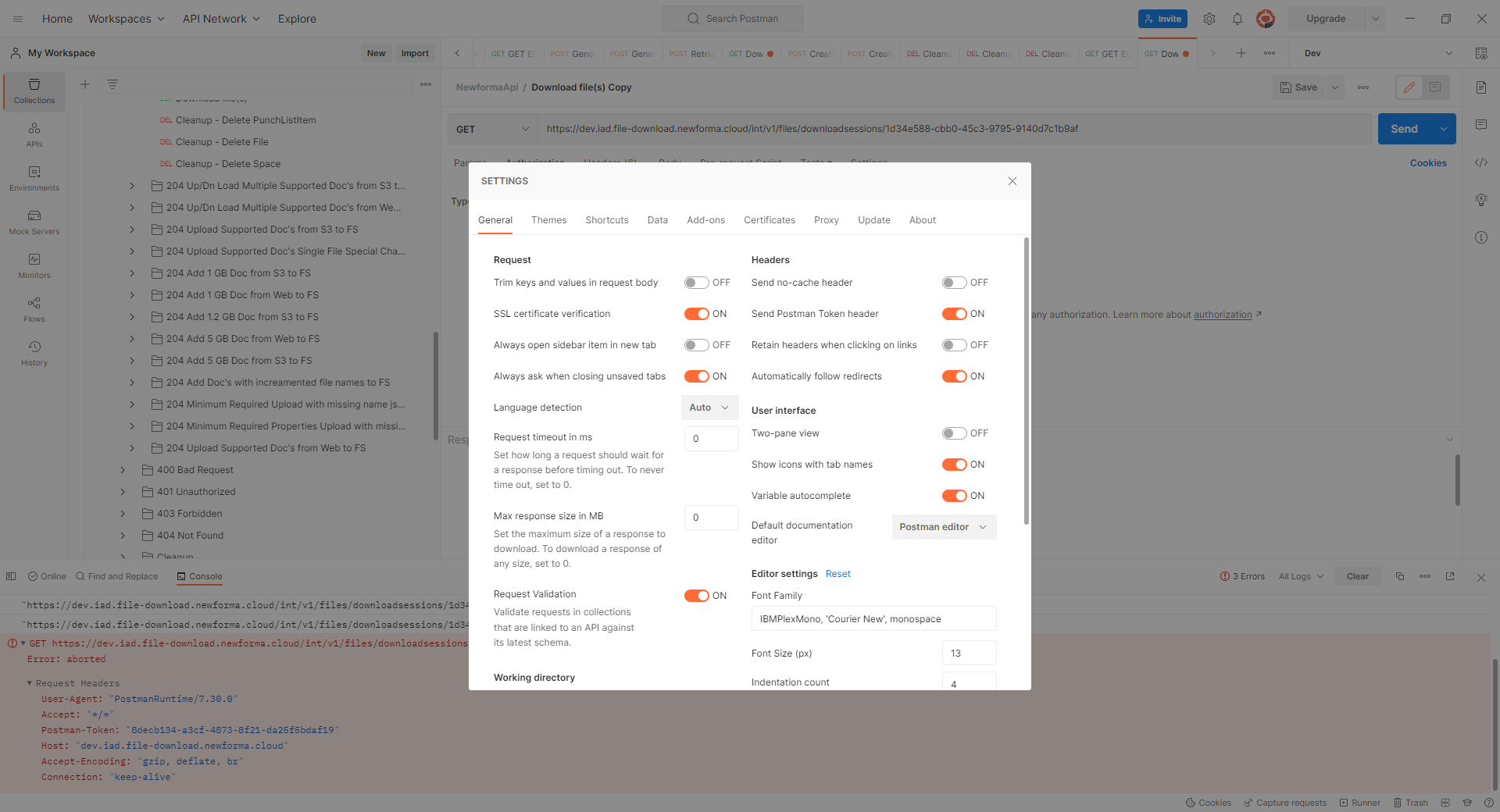 Can Not Download A Large File Using Postman Issue 11644 Postmanlabs postman app support 