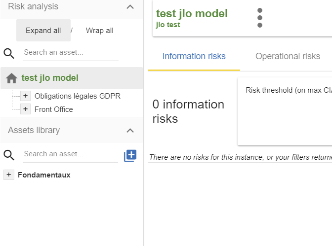 Create a risk analysis (FO) from a model (BO) with information risks · Issue #264 · monarc ...