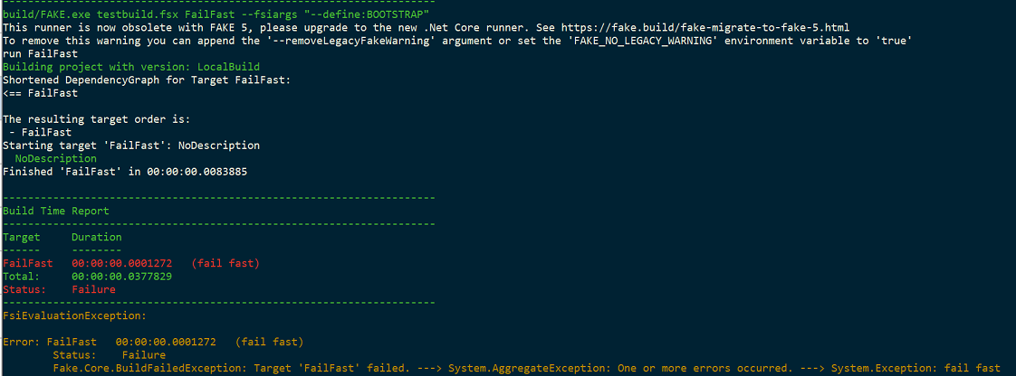 Color red is not reset on some place · Issue #1858 · fsprojects/FAKE · GitHub