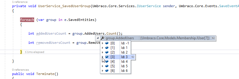 UserService.SavedUserGroup event returns wrong list of AddedUsers when removing user · Issue ...