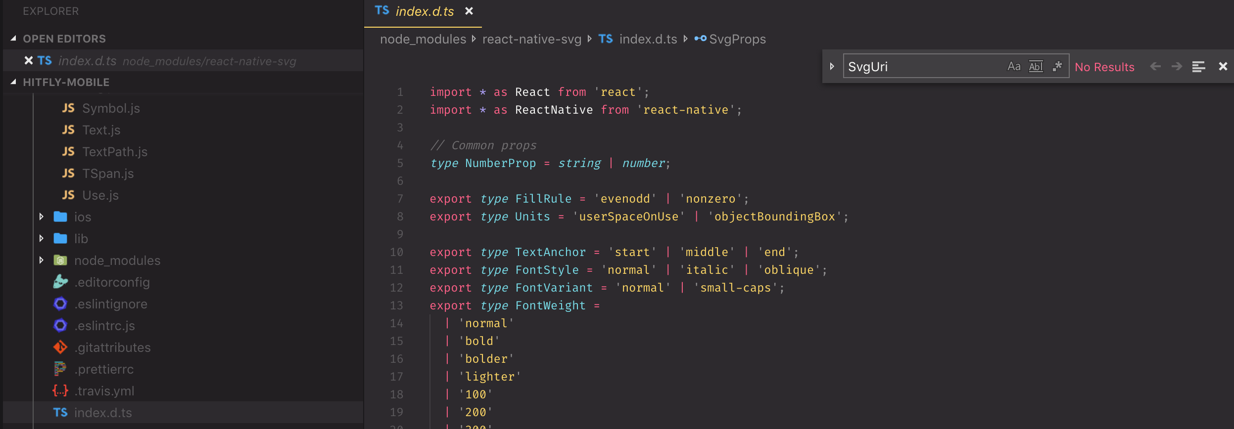 react-native-svg/index has no exported member 'SvgUri' · Issue #1089 · software-mansion/react ...