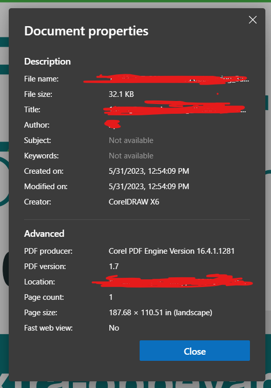 Peek - PDF Document properties units not reflect system regional settings · Issue #26519 ...