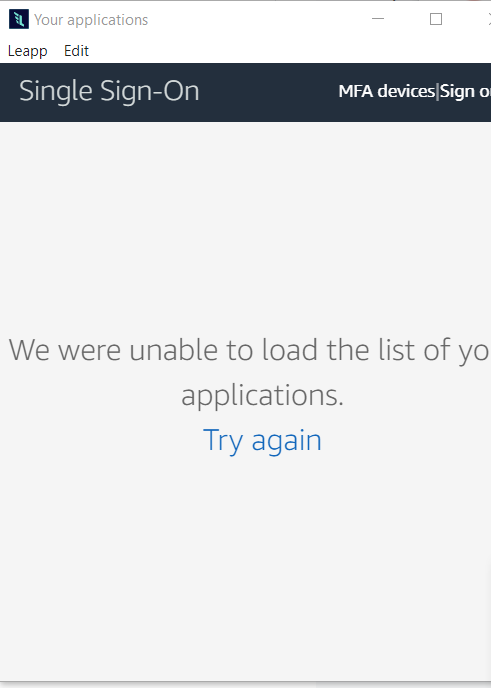 AWS Sso doesnt list application / accounts · Issue #86 · Noovolari/leapp · GitHub