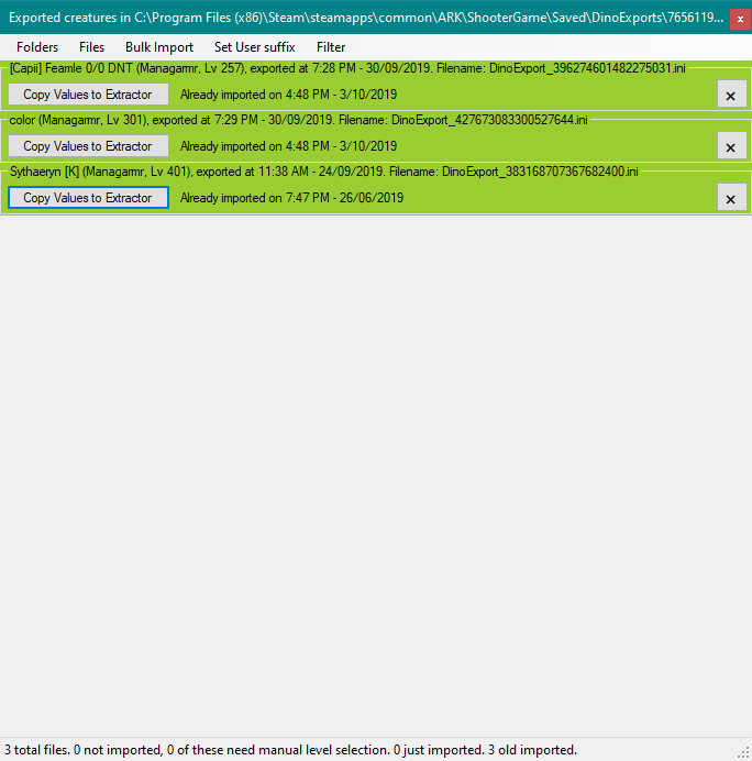 Managarmr Missing from Library · Issue #968 · cadon/ARKStatsExtractor · GitHub