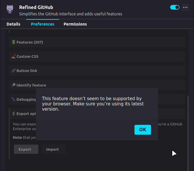 Import/export refined github settings · Issue #3981 · refined-github/refined-github · GitHub