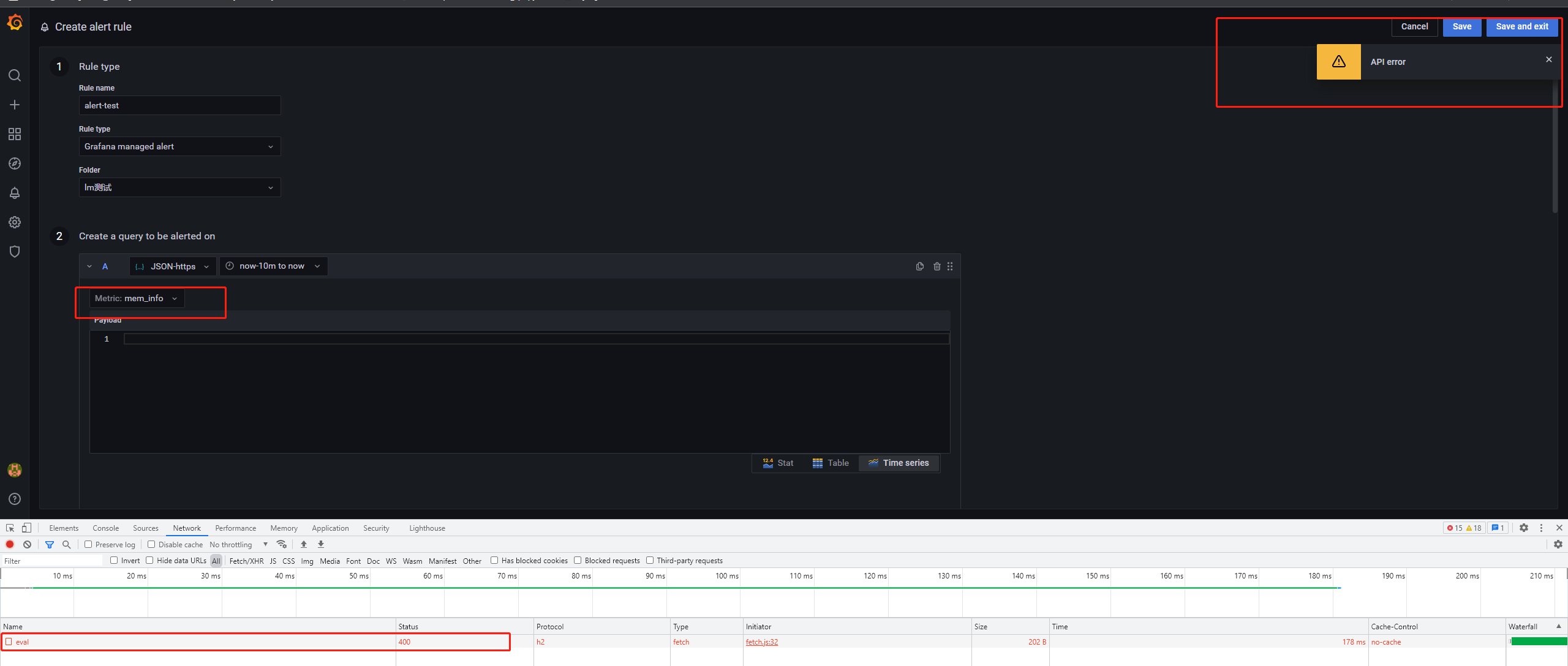 Alerting: Don't allow users to create alert rules against frontend-only datasources · Issue ...